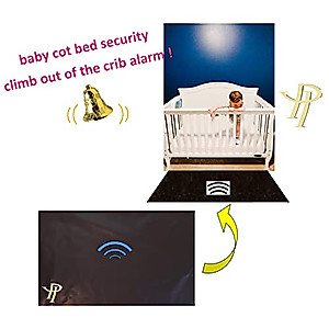 Pandya France Crib Safety Kids Mat Fall Detector Alarm Device Crib Falls (35cm x 55cm)