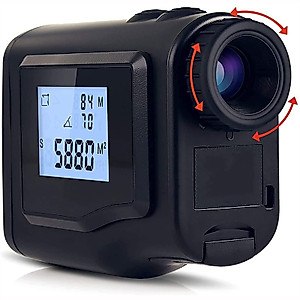 FIDDAA Golf Rangefinder,6X Hunting Laser Rangefinder,LCD Screen Display,