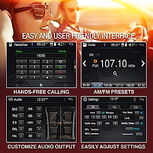 BOSS Audio Systems BV9370B Car Audio Stereo System – 6.5 Inch Double Din, Touchscreen, Bluetooth Audio and Calling Head Unit, Aux In, USB, SD, AM/FM Radio Receiver, No CD Player, Hook Up To Amplifier