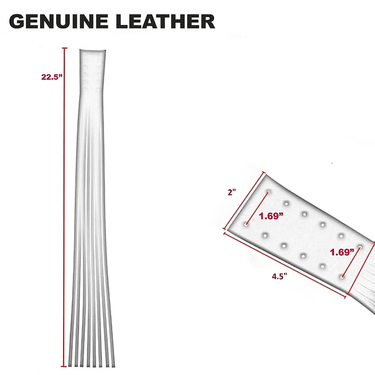 Motorcycle Black Leather Brake Clutch Lever Grip Cover with Fringes for Honda Shadow Sabre