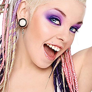 BodyJ4You 36PC Ear Stretching Kit - 00G-20mm Big Gauges Kit - Heavy Acrylic Tapers Large Spiral Expanders No Flare Plugs - Glow in Dark Green - Women's Tapers Men's Tapers