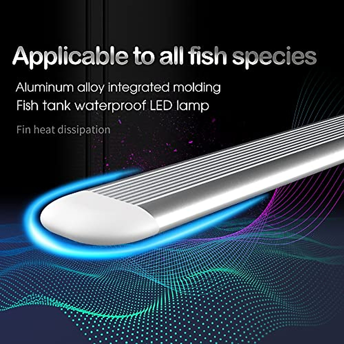 Super Slim LED Aquarium Lighting Aquatic Plant Light , Extensible Waterproof Clip on Lamp for Fish Tank (LY1017D（6.7in/5W）)