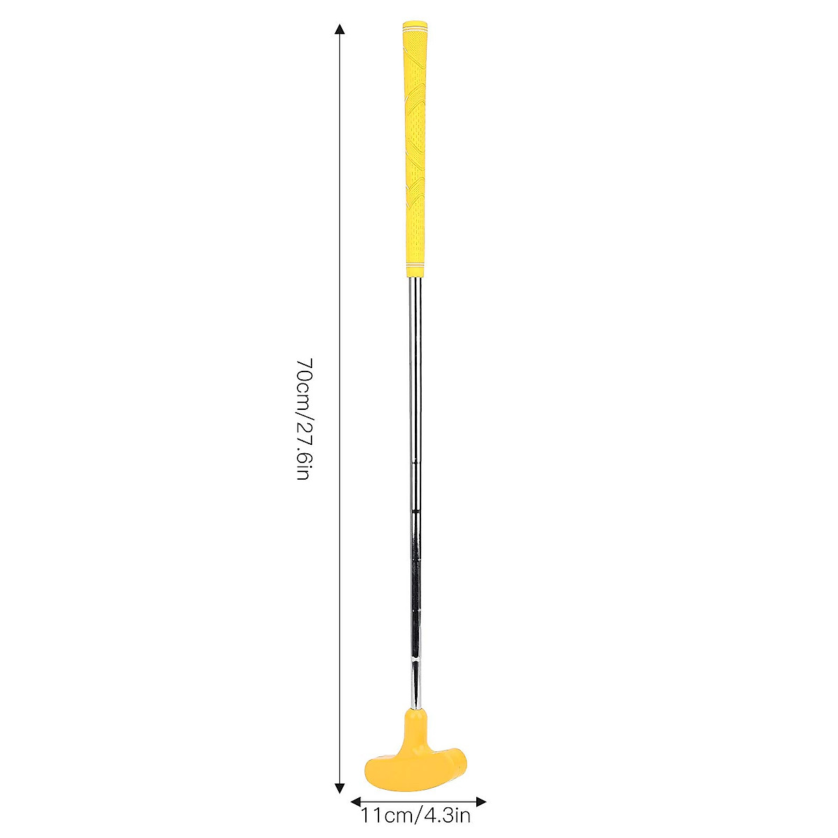 Junior Putter, Mini Two Way Putter 27Inch Soft Rubber Head Putter for Children Indoor Playing Training (Yellow)
