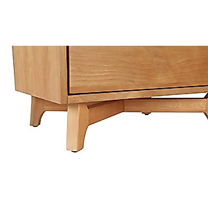 Amazon Brand – Stone & Beam Mid-Century 2-Drawer Cabinet, 21.7"W, Pine Finish