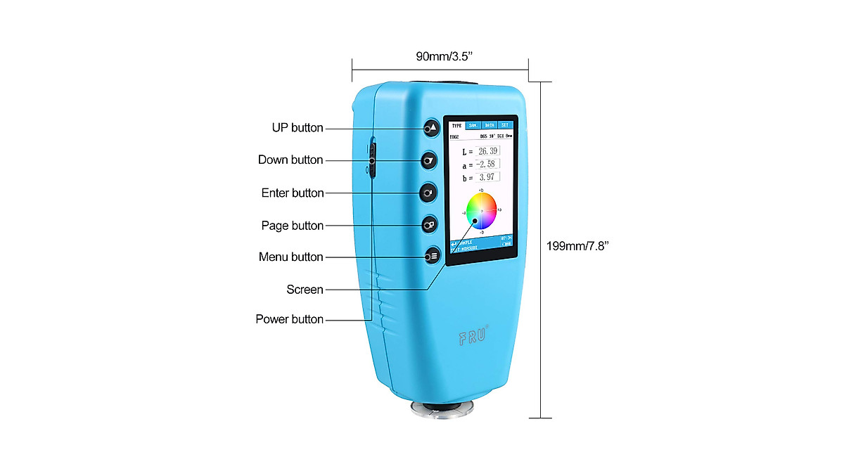 BELEY 8mm Portable Colorimeter - Precision Color Testing