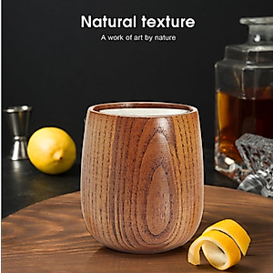 Bourbon gifts for men,Birthday Gift for Men,Finished Wooden Old Fashioned Glass,Great Whiskey Gifts for Men, Dad, or Brother Groomsmen Gifts, Liquor Cocktail Rocks Old Fashioned, Bernard