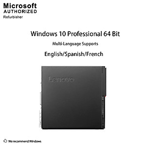 Lenovo THINKCENTRE M700 SFF Business PC, Intel Quad i7-6700 up to 4.0GHz, 16G DDR4, 500G, DVDRW, WiFi, BT 4.0, VGA, DP, Windows 10 64 Bit-Multi Language Supports English/French/Spanish(Renewed)