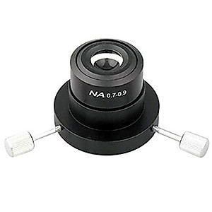 AmScope T490A-DK Compound Trinocular Microscope, WF10x and WF16x Eyepieces, 40X-1600X Magnification, Brightfield/Darkfield, Halogen Illumination, Abbe Condenser, Double-Layer Mechanical Stage, Sliding Head, High-Resolution Optics