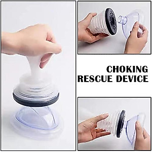 Choking Emergency Device Rescue Device, CPR Training Suction Anti Choking Device CPR for Kids and Adults -Portable Suction Anti Kit Choking First Aid Anti Choking Device First Aid Device (1PC/Yellow)