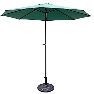 Giantex 43lbs Patio Market Umbrella Base, Heavy Duty Outdoor Stand, Cast Iron Umbrella Holder for Garden Beach, Classic Round Umbrella Standing Deck Porch