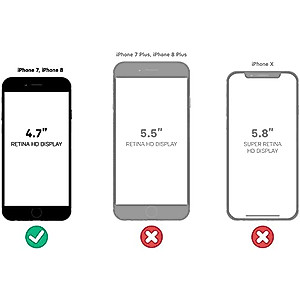 OtterBox Symmetry Series Case for iPhone SE 3rd Gen (2022), iPhone SE 2nd (2020), iPhone 8, iPhone 7 (Not Plus) - Non Retail Packaging - Black