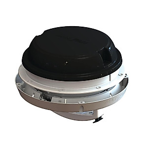 MAXXFAN DOME 00-03812B 6" Round Ventilation Fan, Exhaust Only, Easy Installation, Black