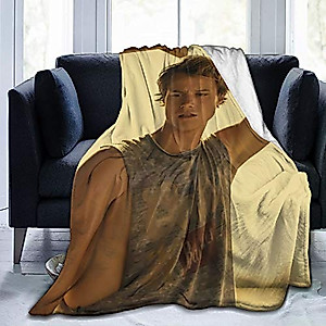 Rudy Pankow J.J. Maybank Soft and Comfortable Wool Fleece Throw Blankets Yoga Blanket Beach Blanket Suitable for Home and Tourist Camping (80"x60")