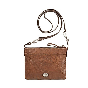 American West Women's Turquoise Trail Rider Crossbody Purse Turquoise One Size