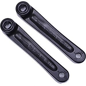 PROWHEEL Ebike Crank Arm Available in Square Hole,140MM/152MM/160MM/165MM/170MM/175MM Black Bike Crank Arm for Electric Bike,Mid Mounted Motor,Torque(1 Pair)