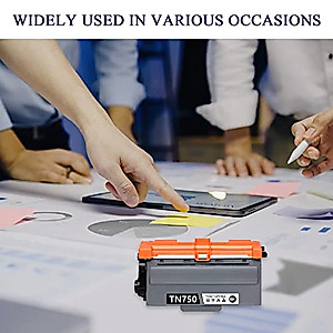 MOLIMER TN-750 TN750 High Yield Toner Cartridge TN750 Compatible Replacement for HL-5440D 5450DN 5470DW/DWT DCP-8110DN 8150DN 8155DN MFC-8710DW 8810DW 8910DW Printer (1 Pack, Black)