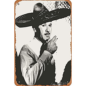 Yzixulet Pedro Infante Poster Vintage 8" x 12" Metal Tin Sign Funny Man Cave Decor