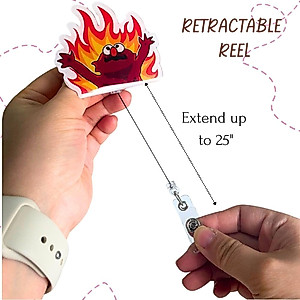 YJ PREMIUMS 5 PC Funny Cute Nurse Badge Reel Retractable Holder Clip for Nurses Nursing Student CNA RN LPN MA Medical Assistant Pharmacy X-Ray Treat Yeet Don’t Croak Keep Calm Accessories