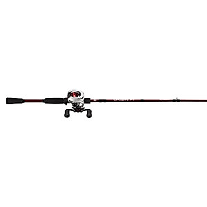 13 FISHING - Origin F1 - 6'7" M Baitcast Combo - 8.1:1 Gear Ratio - Right Hand Retrieve (Fast Action) (Fresh) - OF18.1-67M-RH, Silver/Red