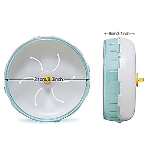 8.3" Silent Spinner-Non-Slip-Large Exercise Running Hamster Wheel for Small Animal Pet -Like Hamster,Chinchillas,Gerbils,Hedgehogs and Mice.