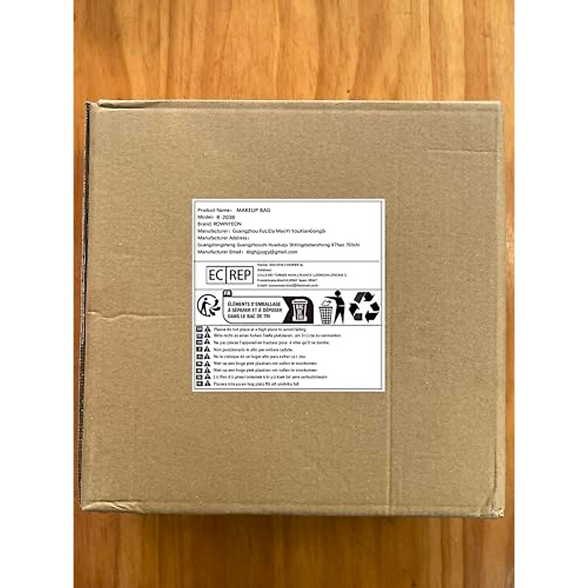 ROWNYEON Large Makeup Train Case Travel Clear Eva Makeup Bag Organizer Visible Waterproof Tpu 16.1" Comestic Bag For Womens