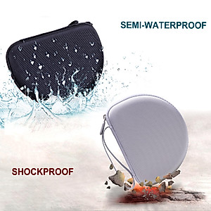 LTGEM Case Compatible with Sony MDR-ZX110 / MDRZX110AP / MDRZX110NC / MDR-ZX310AP ZX Series Wired On-Ear Headphones, Black+Grey(Case Only)