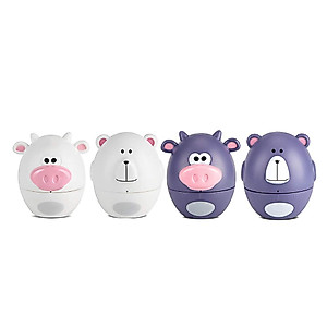 Kitchen Timer, Cute Cartoon Kitchen Timers for Cooking, Teacher Supplies for Classroom, Mechanical 55 Minutes Clock Loud Alarm Counters Mini Size Manual Timer(Purple Bear)
