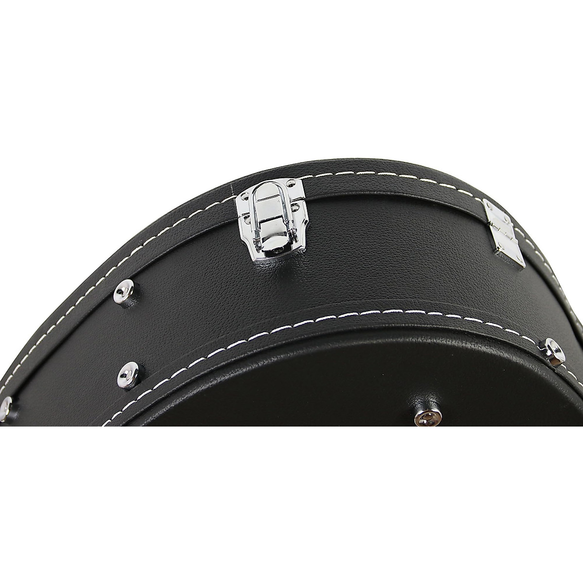 Gearlux Dreadnought Acoustic Guitar Hardshell Case with Accessory Compartment - Black