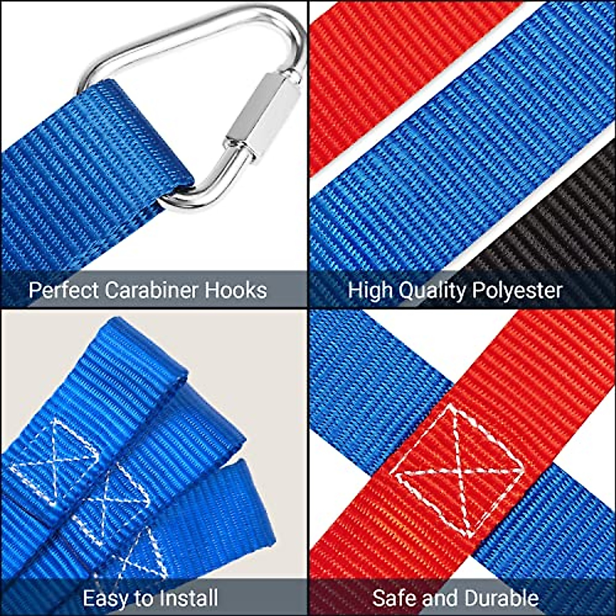 Climbing Net for Kids, Polyester Rope Ladder Jungle Gym Playground & Backyard Set, Ninja Warrior Style Obstacle Course Cargo Net for Kids Outdoor Treehouse, Swing Set Or Monkey Bar Attachment