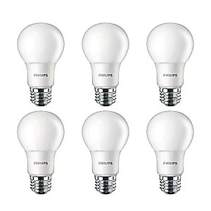Philips LED Non-Dimmable A19 Frosted Light Bulb: 1500-Lumen, 2700-Kelvin, 14.5-Watt (100-Watt Equivalent), E26 Base, Soft White, 6-Pack, 461995
