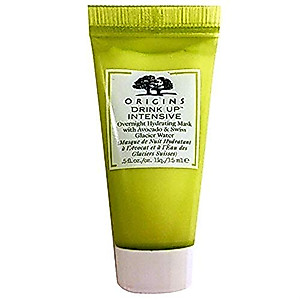 Origins Drink Up Intensive Overnight Hydrating Mask with Avocado & Swiss Glacier Water Mini Travel Size (No Box), 0.5 fl oz / 15 mL