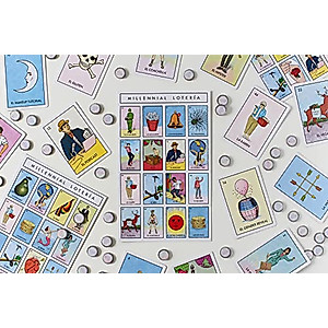 Blue Star Press Millennial Loteria Game: Family Fiesta Edition Mexican Bingo