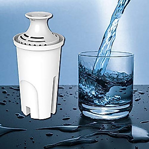 Replacement for Brita Water Filter，Standard Water Filter Compatible with Classic OB03, Mavea 107007, and More, NSF Certified Pitcher Water Filter, 1 Year Filter Supply, 6 Packs