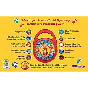 Daniel Tiger It's A Beautiful Day to Play - Children's Deluxe Music Player Board Book: Includes Detachable Toy Portable Musical Sound Machine
