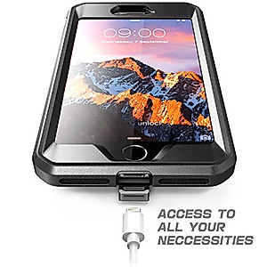 SupCase Unicorn Beetle Pro Series Case Designed for iPhone 7 Plus, iPhone 8 Plus Case, with Built-in Screen Protector Full-Body Rugged Holster Case for iPhone 7 Plus/iPhone 8 Plus (Black)