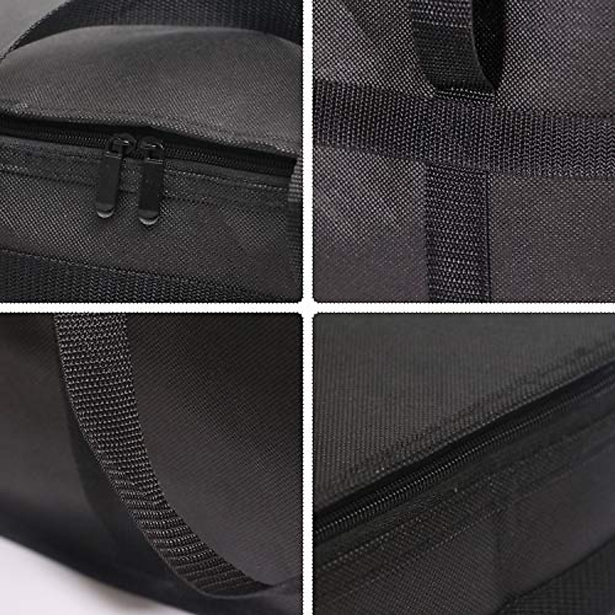 4 Pack XL Insulated Reusable Grocery Bags with Sturdy Zipper Reinforced Bottom & Handles, Foldable Washable Heavy Duty Cooler Totes for Hot or Cold Food Delivery, Groceries, Travel, Shopping