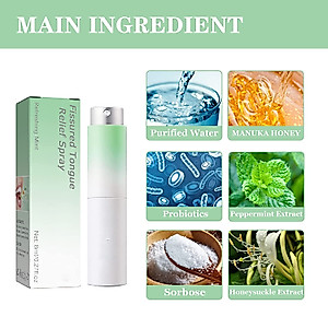 Canada Polumna Fissured Tongue Relief Spray, Regulates Oral Health, Fresh Breath Spray for All People Fissured Tongue Treatment, Breath Freshener Spray for Women Men (4)