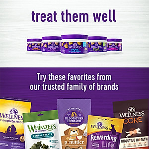 Wellness Barkin' Bacon Flavored Soft Chew Skin & Coat Supplements for Dogs, 45 Count