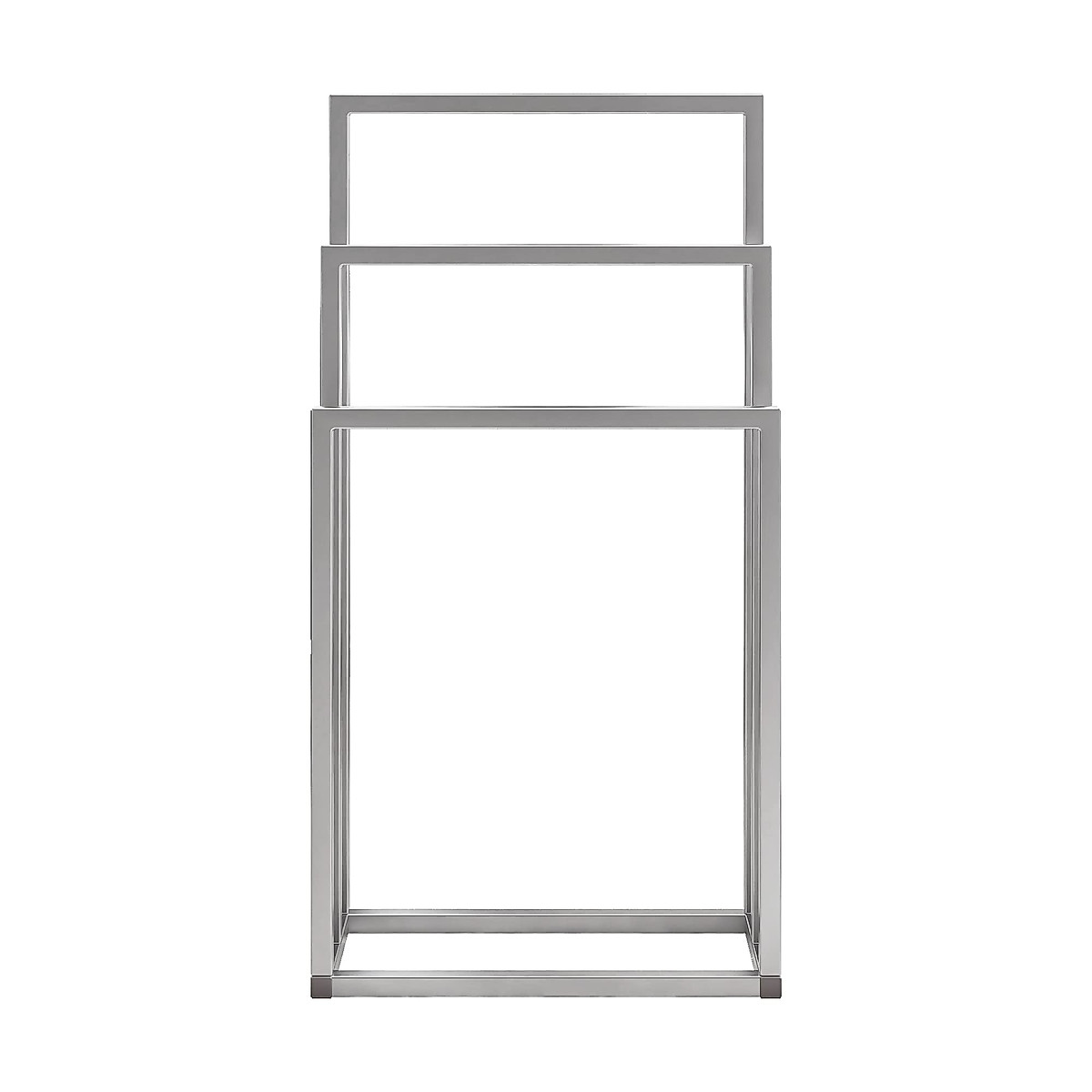 BOFENG Silver Metal Freestanding Towel Racks for Bathroom Towel Stand,3-Tier Floor Towel Rack Holder,Chrome Ladder Towel Racks Anti-Rust Bathroom Accessories Organizer for Bath Storage & Hand Towel