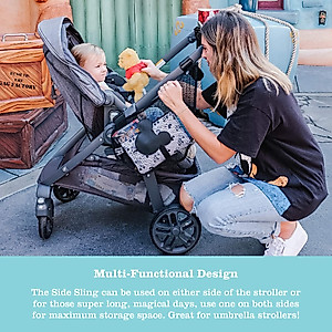 Disney Baby by J.L. Childress Side Sling Cargo Net, Stroller Organizer & Storage, Mickey Black