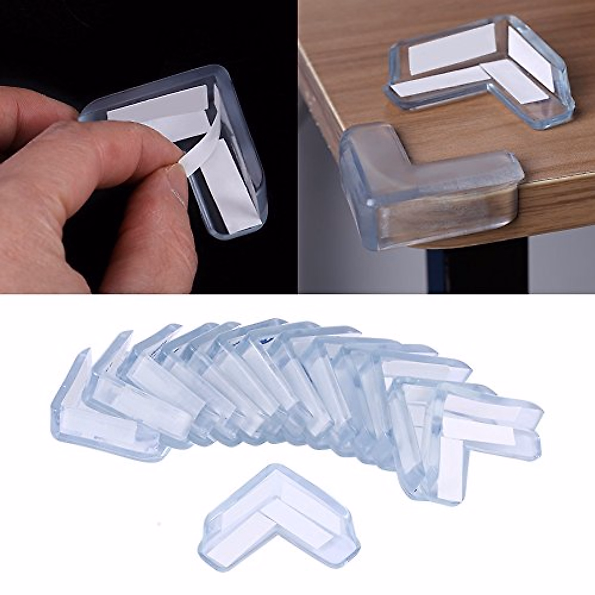 Table Corner Protector, 15Pcs Baby Kid Safety Transparent Protector Pad Furniture Edge Table Corner Protection for Furniture