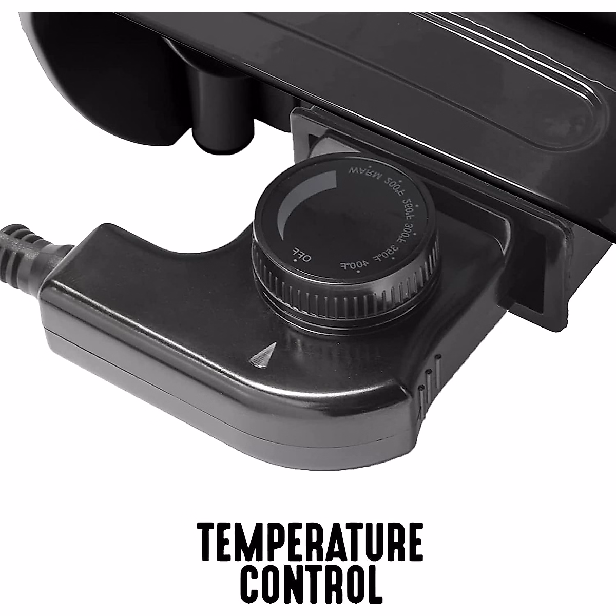 12-inch Ceramic Electric Skillet Nonstick - with Glass Lid, Adjustable Temperature Control (5QT.)