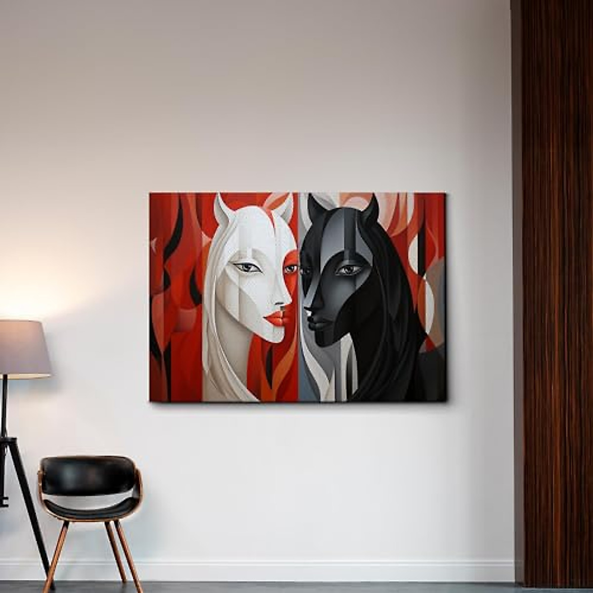 Majestic Black Stallion Galloping In The Clouds, Black Horse On Salt Flats, Canvas Print, Black Horse Print, Black Horse Wall Art