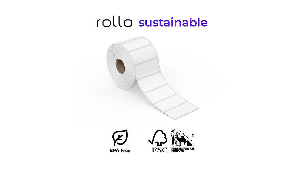 Rollo 2x1 Thermal Barcode Labels Roll of 1,000 | Commercial Grade