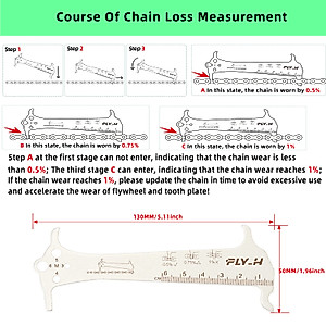 FLY_H Bike Chain Pliers Chain Master Link Pliers Tool +Bike Chain Break Tool Chain Cutter Splitter Breaker+Bike Wear Detection Ruler Chain Wear Indica