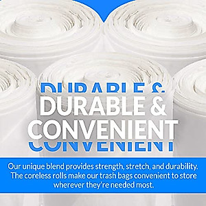 [Made in USA] Reli. 33 Gallon Trash Bags (50 Bags) | Clear Trash Bags | Recycling Bags | Plastic Trash Bags 30+ Gallon (32 Gal - 33 Gal) | Large Garbage Bags/Can Liners, Heavy Duty 33 Gal | SuperValue