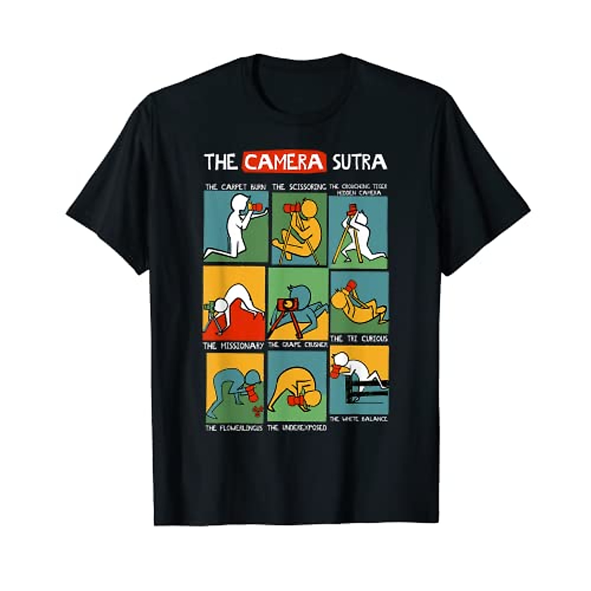 Funny Camera Sutra Gift design design T-Shirt