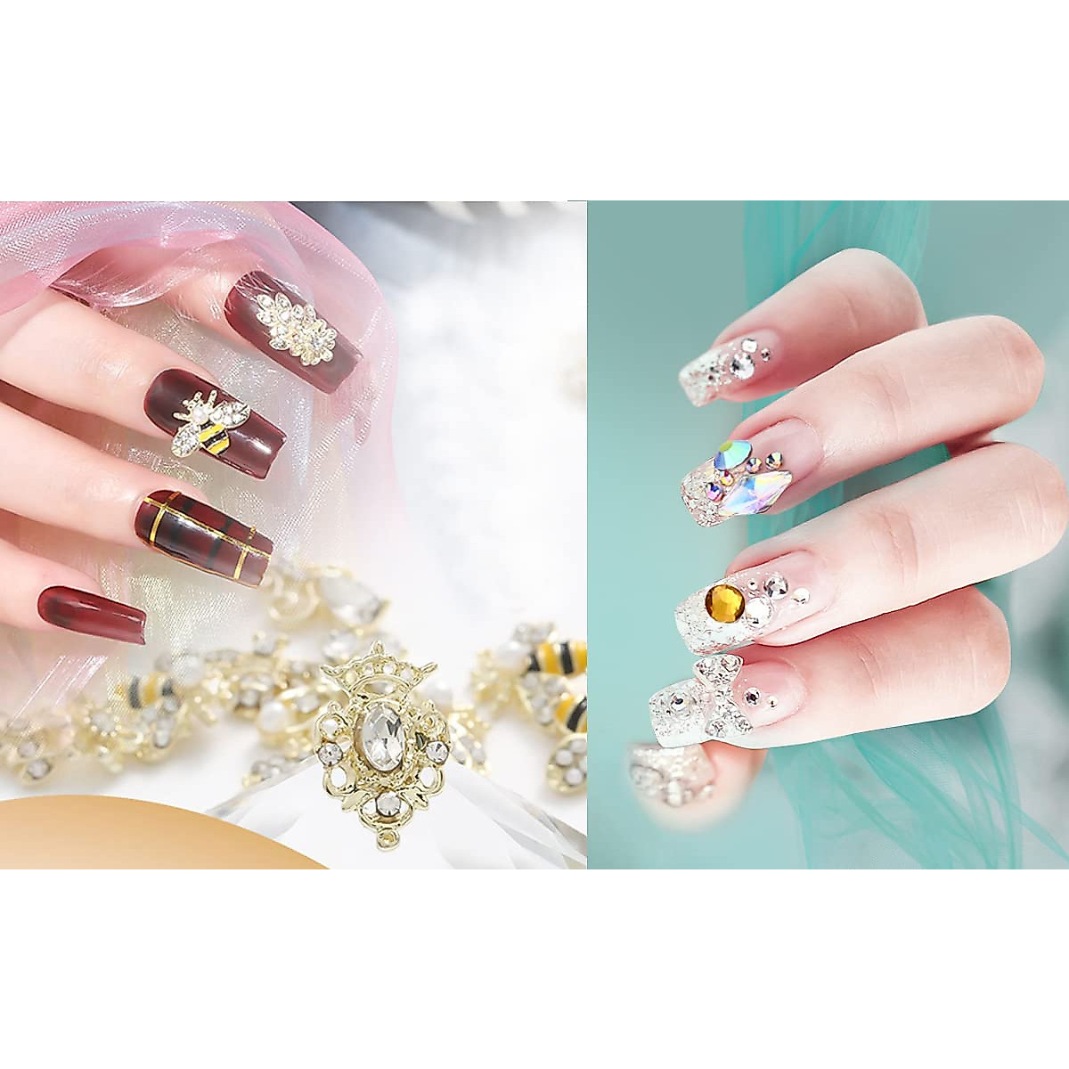 Massive Beads 6800pcs+ Flatback Glass Hotfix Iron On Rhinestones Crystal for DIY Making with 1 Tweezer & 1 Picking Pen for Shoes, Clothes, Face Art, Bags, Manicure (Clear Crystal, 6-Sizes)