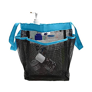 SPINFOX 2 Pack Mesh Shower Caddy, Quick Dry Shower Tote Bag Hanging Toiletry with 2 Handles for Shampoo, Conditioner, Soap and Other Bathroom Accessories