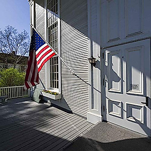 Flag Pole Holder for Outside House, Flag Holder, Flag Holders for Outside, Heavy Duty Flag Pole Mounting Bracket, Flag Bracket, Aluminum Rust Free Coated, Stainless Hardware 1" Diameter